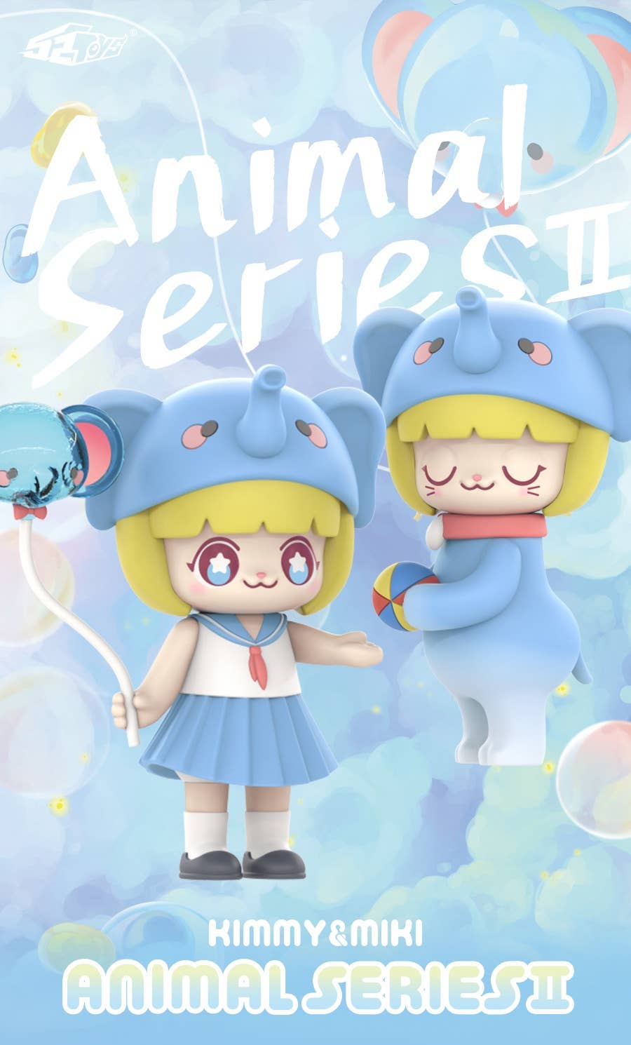 52TOYS BLINDBOX KIMMY&MIKI Animal Series Vol.2: 1Box (10pcs) | HLJ.com