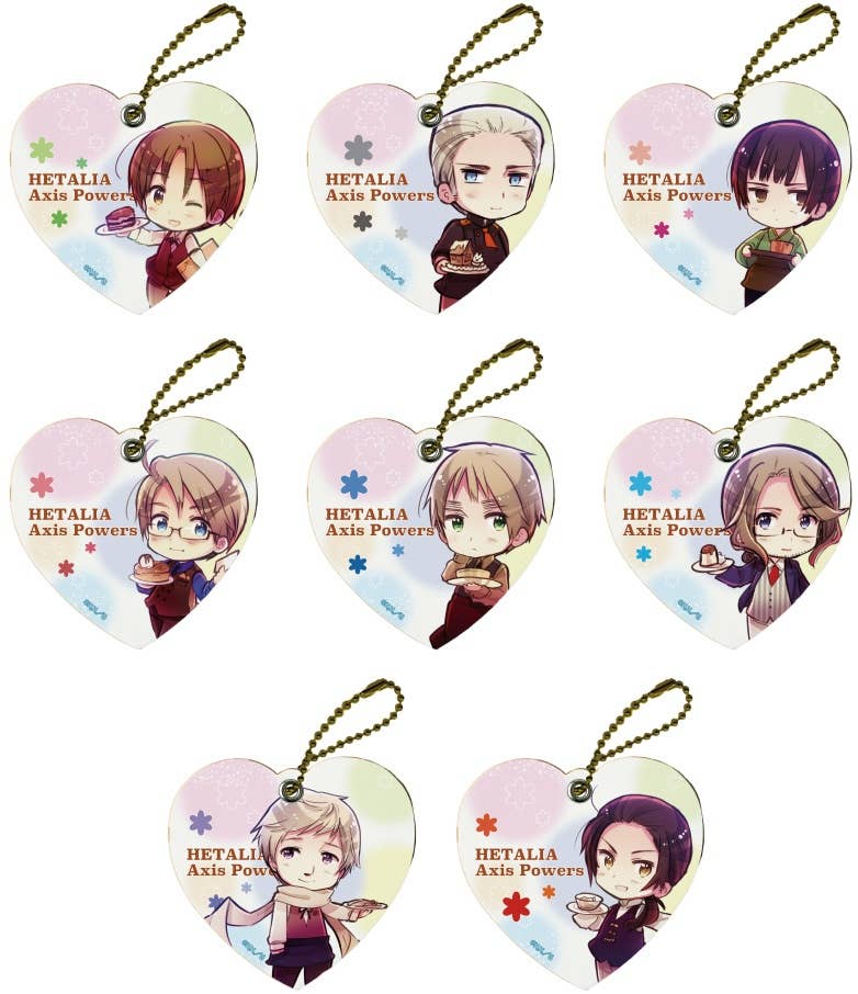 Hetalia: Axis Powers Chara Leather Charm Vol.01 / Blind: 1Box (8pcs ...