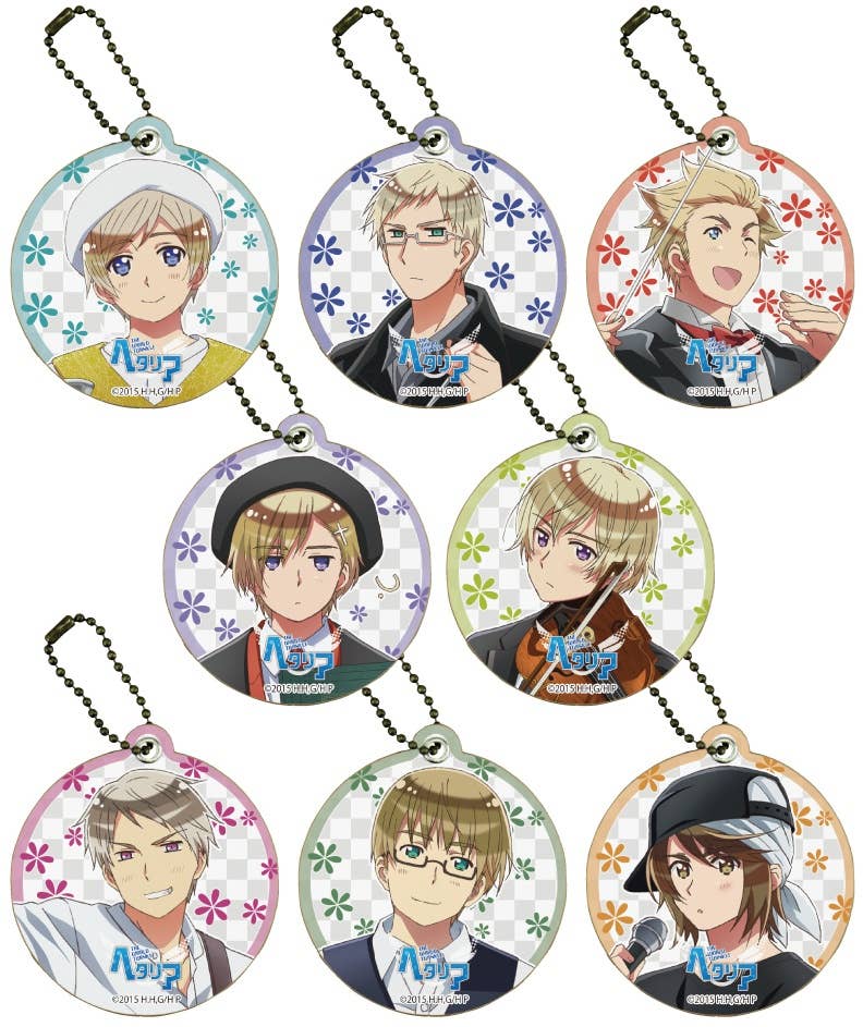 Hetalia: The World Twinkle Chara Leather Charm 02 / 1Box 8pcs | HLJ.com