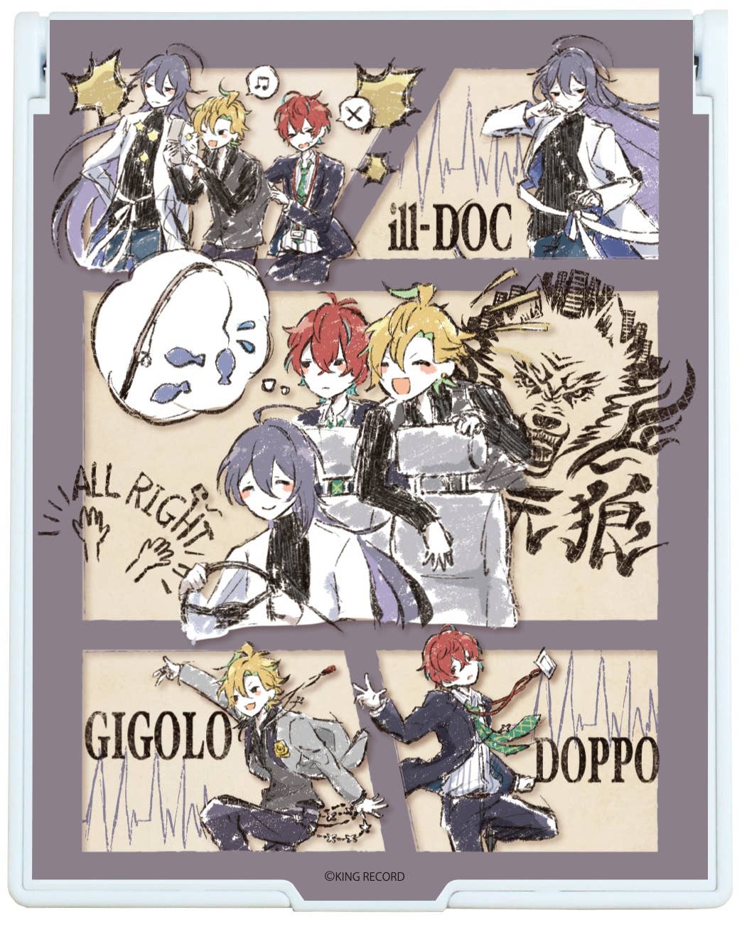 Hypnosis Mic -Division Rap Battle- Large Chara Mirror 03 Matenro ...