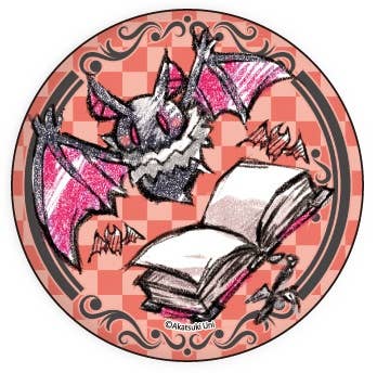 Yuni Akatsuki: Can Badge 02 Bat & Grimoire (GraffArt Design) | HLJ.com