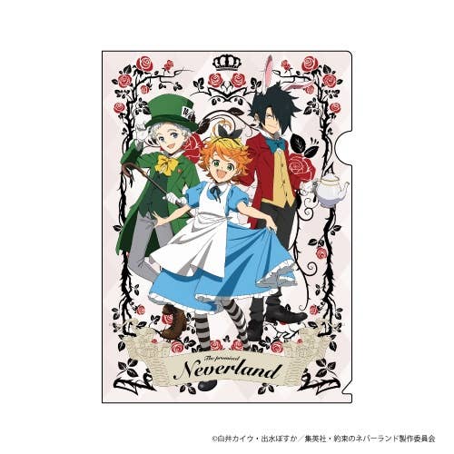 The Promised Neverland: Clear File 01: Stripes & Roses (Newly Drawn ...