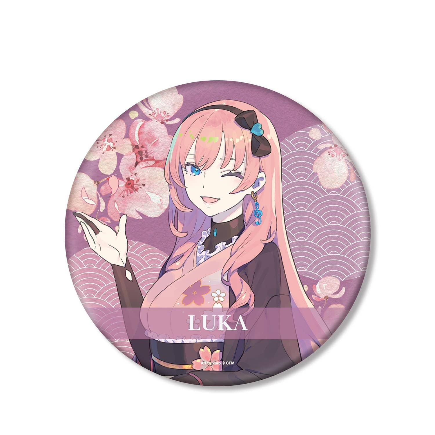 Sakura Miku: Newly Drawn Illustration Megurine Luka Art by kuro BIG Can ...