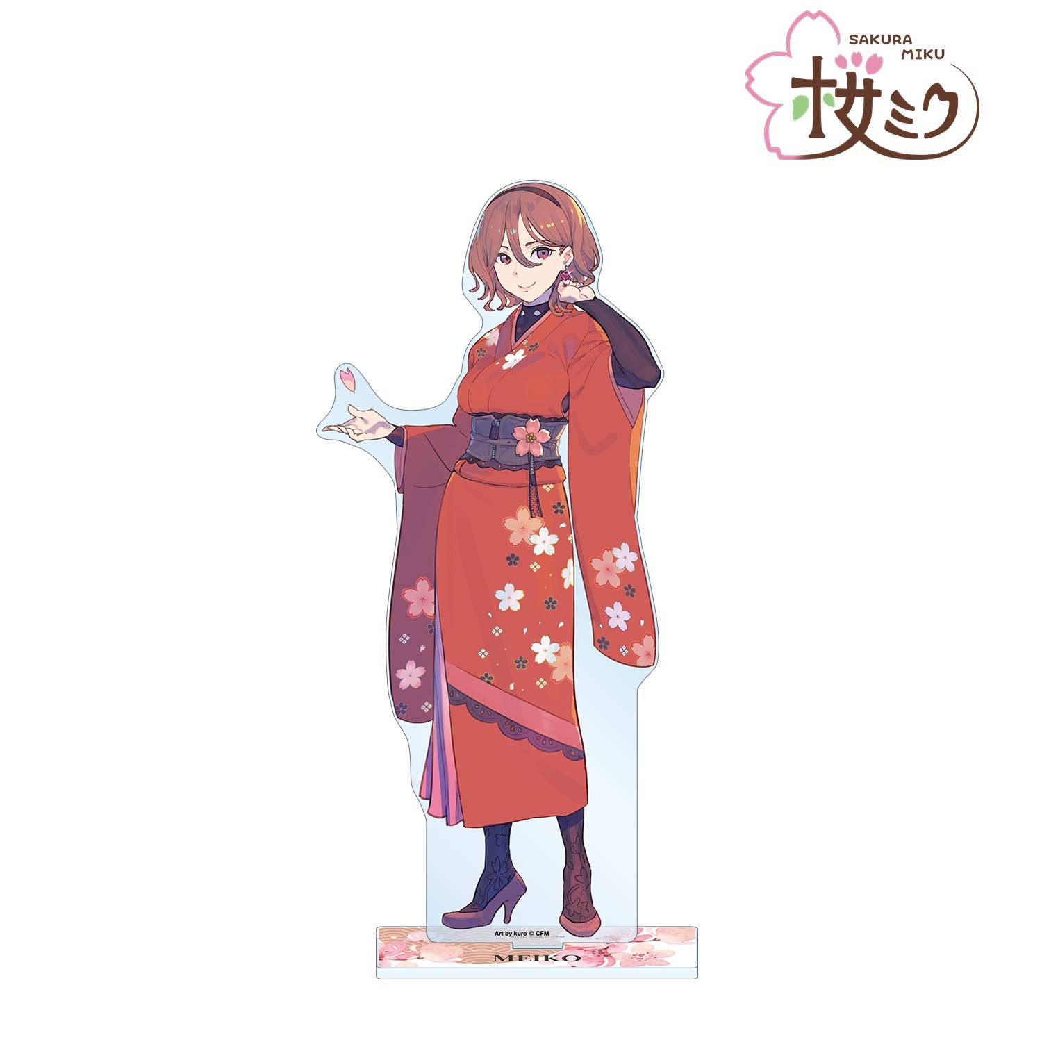 Sakura Miku: Newly Drawn Illustration MEIKO Art by kuro BIG Acrylic ...