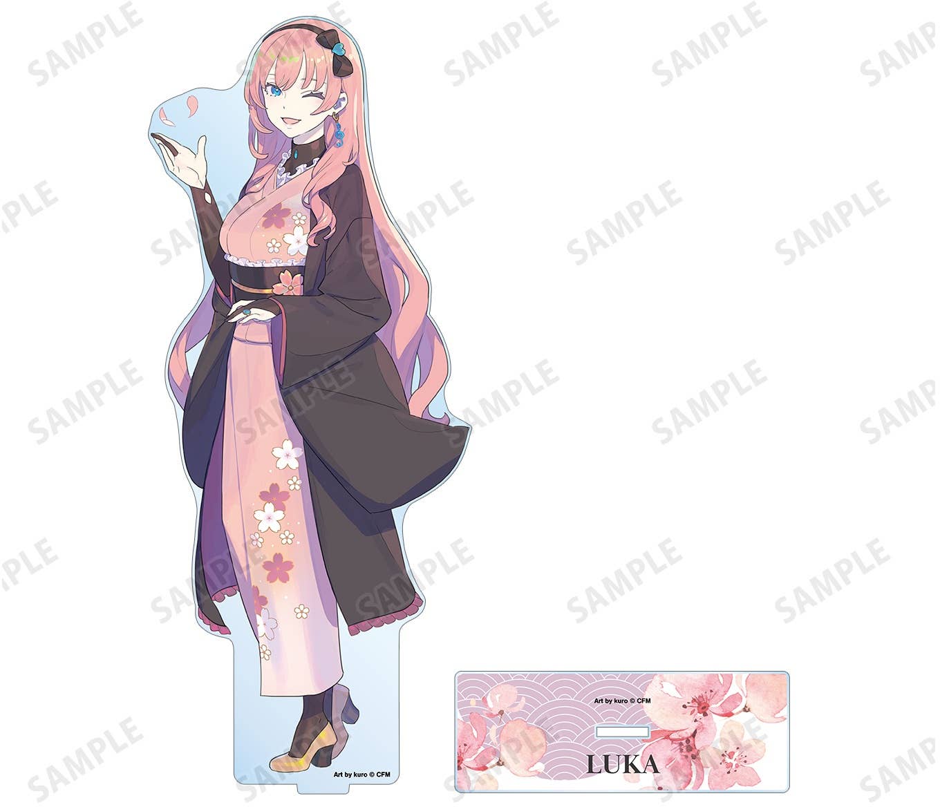Sakura Miku: Newly Drawn Illustration Megurine Luka Art by kuro BIG ...