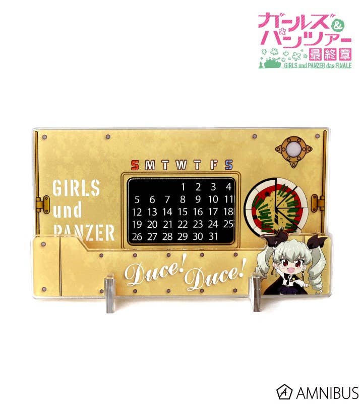 Girls und Panzer das Finale: Acrylic Perpetual Calendar Anchovy | HLJ.com