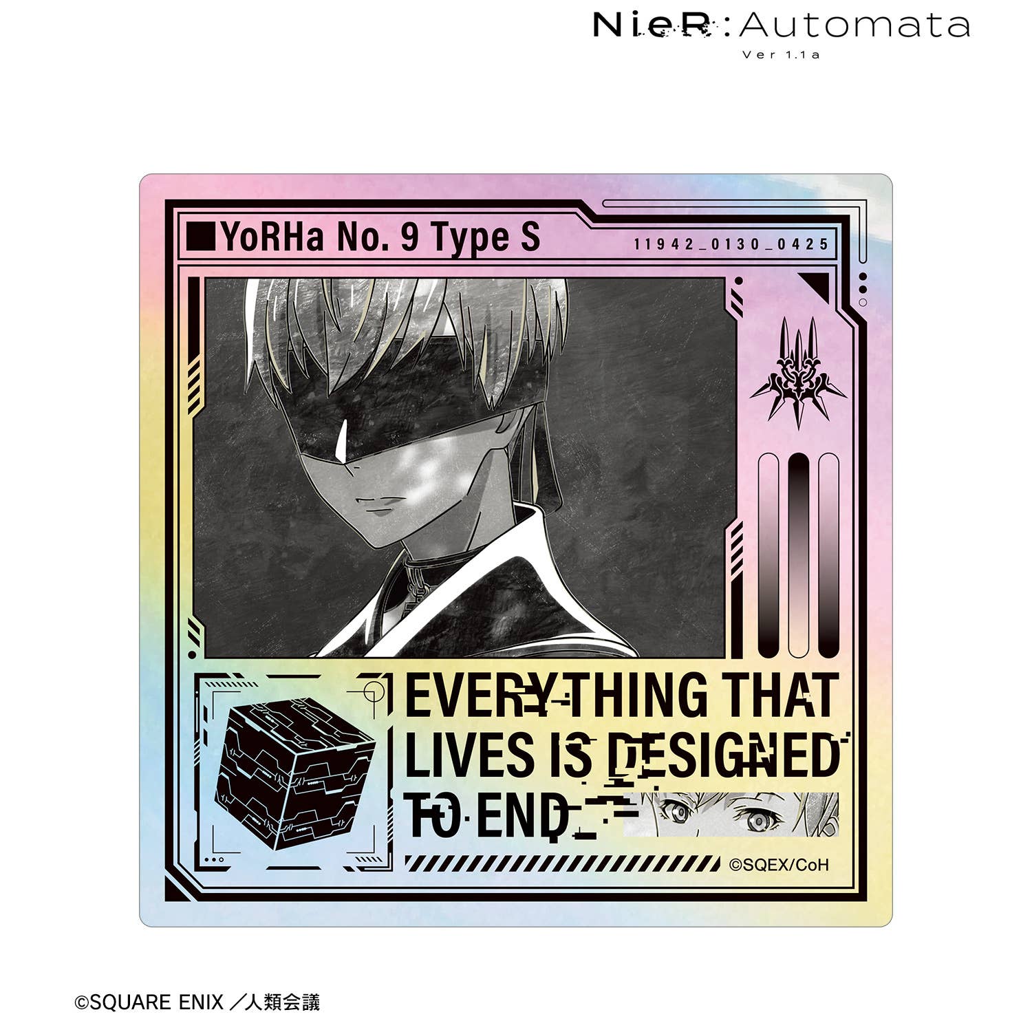 Anime Nier:Automata Ver1.1A: 9S Ani-Art Black Label Aurora Sticker ...