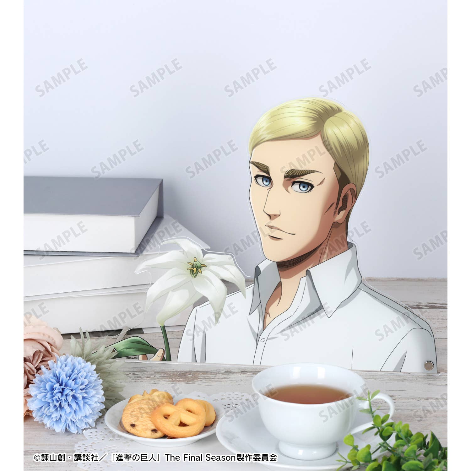 Attack on Titan Newly Drawn Erwin Flower Shop ver. Extra Large Die Cut ...