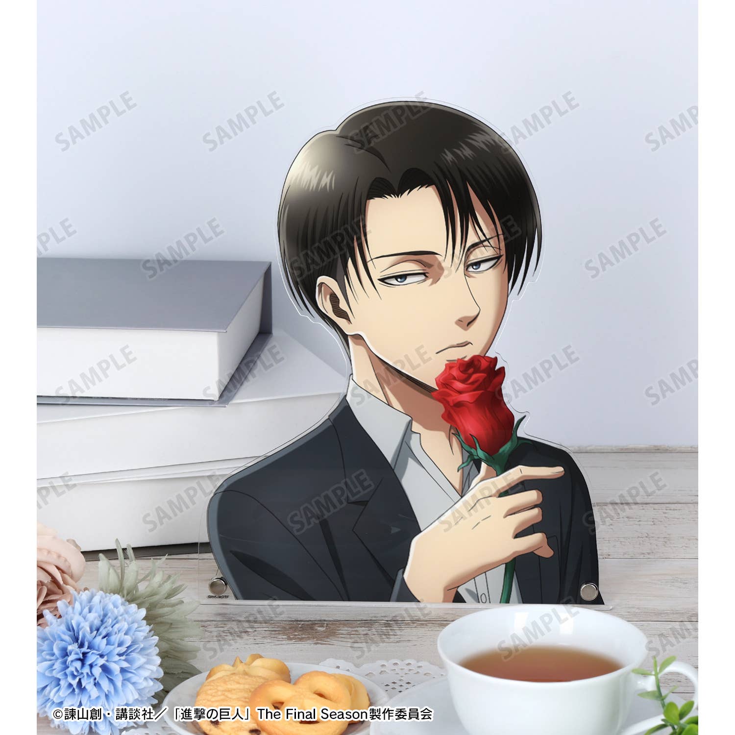 Attack on Titan Newly Drawn Levi Flower Shop ver. Extra Large Die Cut ...