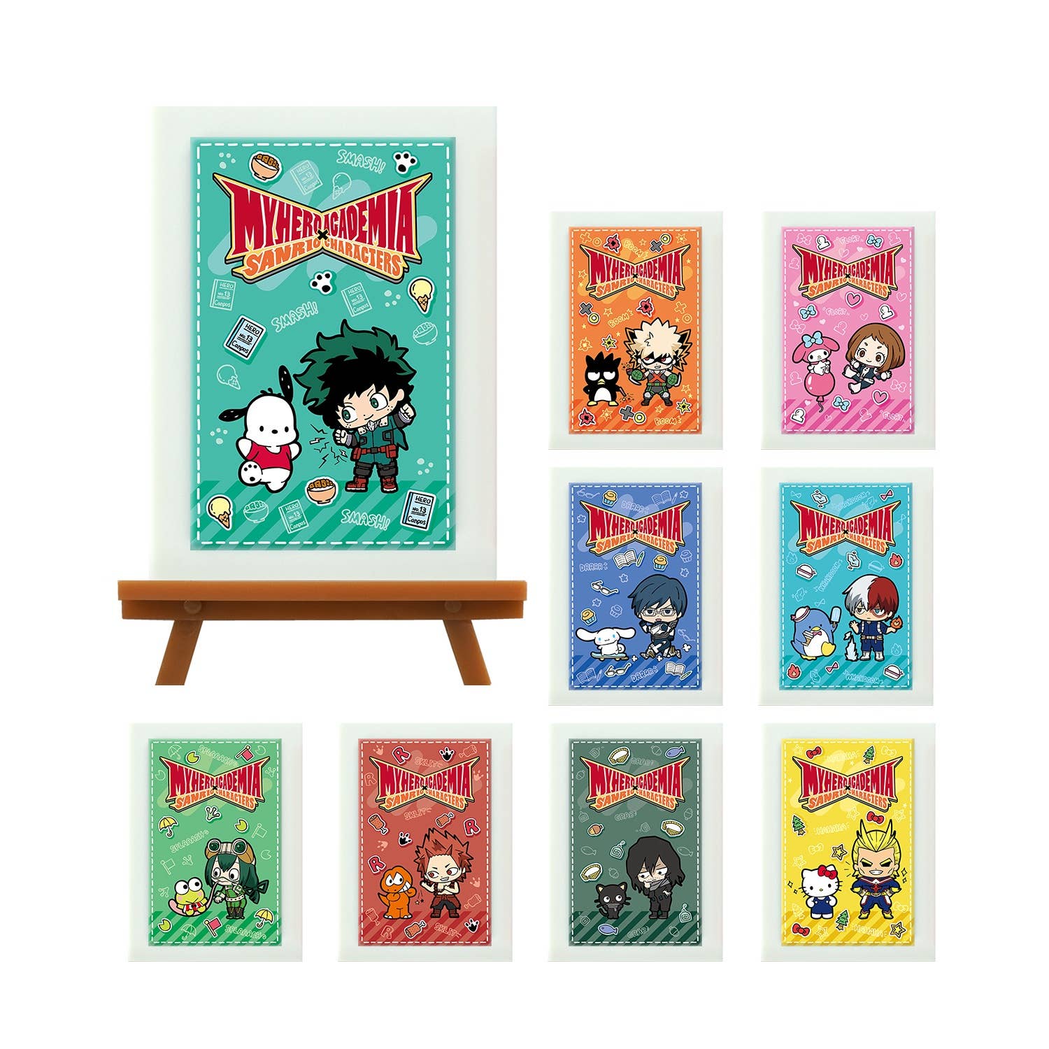 My Hero Academia x Sanrio Characters: Trading Mini Art Frame 1Box 9pcs ...