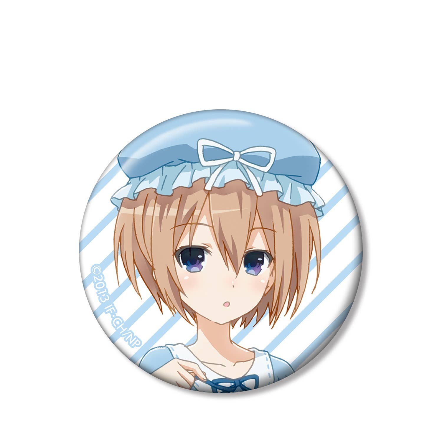 Anime Hyperdimension Neptunia: Newly Drawn Illustration Blanc Can Badge ...