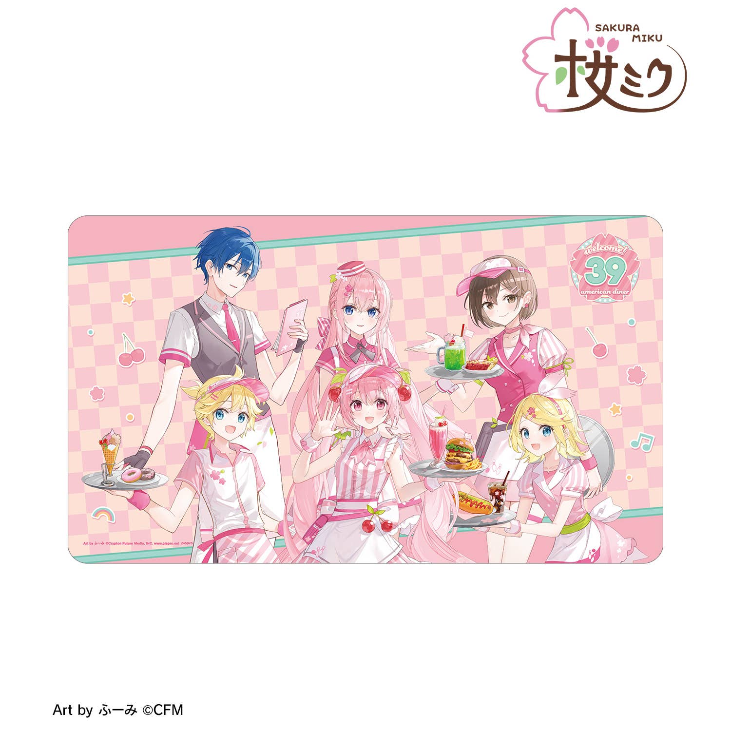 Hatsune Miku: Newly Drawn Group American Diner Ver. Art By Fuumi Multi ...