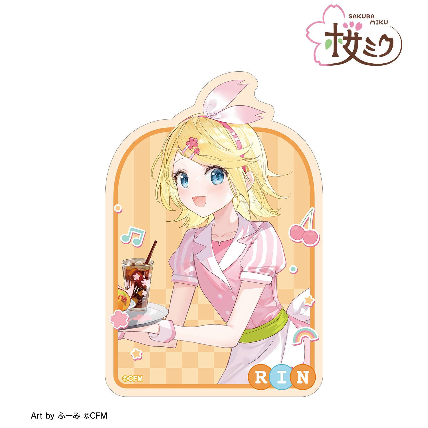 Hatsune Miku: Original Illustration Of Kagamine Rin American Diner Ver ...
