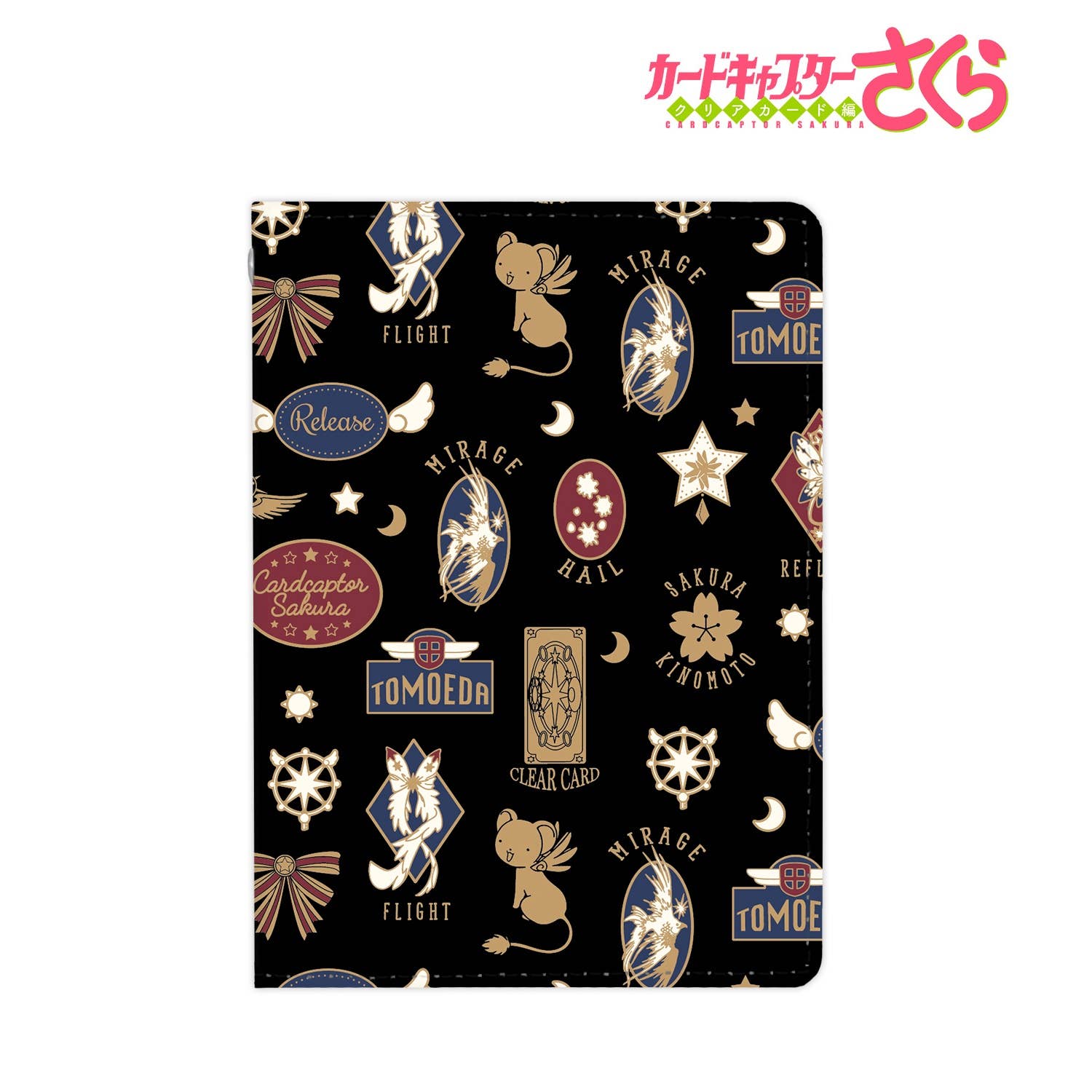 Cardcaptor Sakura: Clear Card: Motif Pattern 4 Pocket Pass Case (Black ...