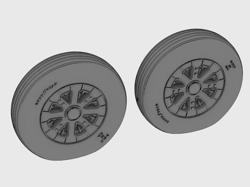 Rib Pattern Wheel for F4U Corsair/F6F Hellcat | HLJ.com