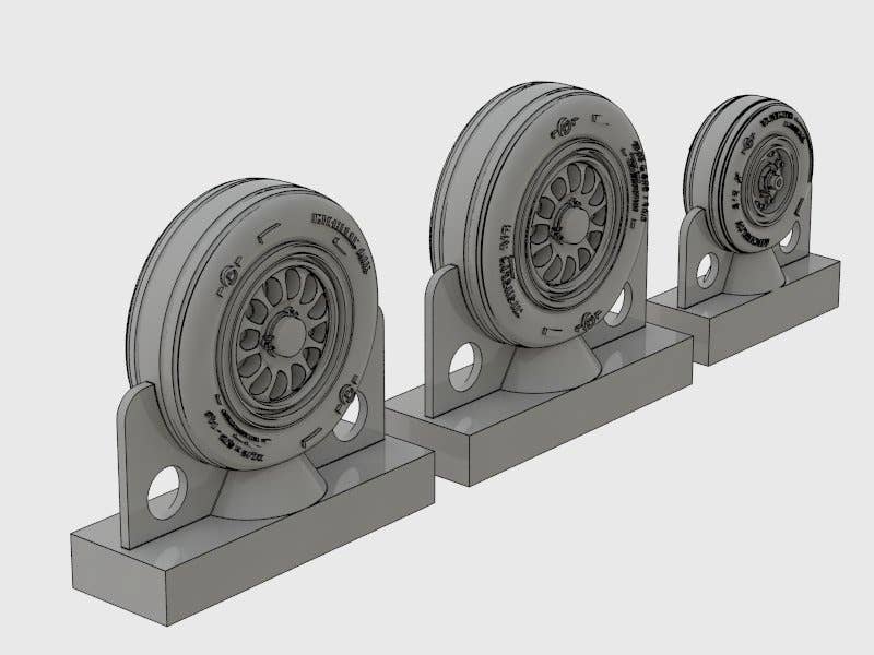 F-16 C/D Block 40 and Later Wheel Set | HLJ.com