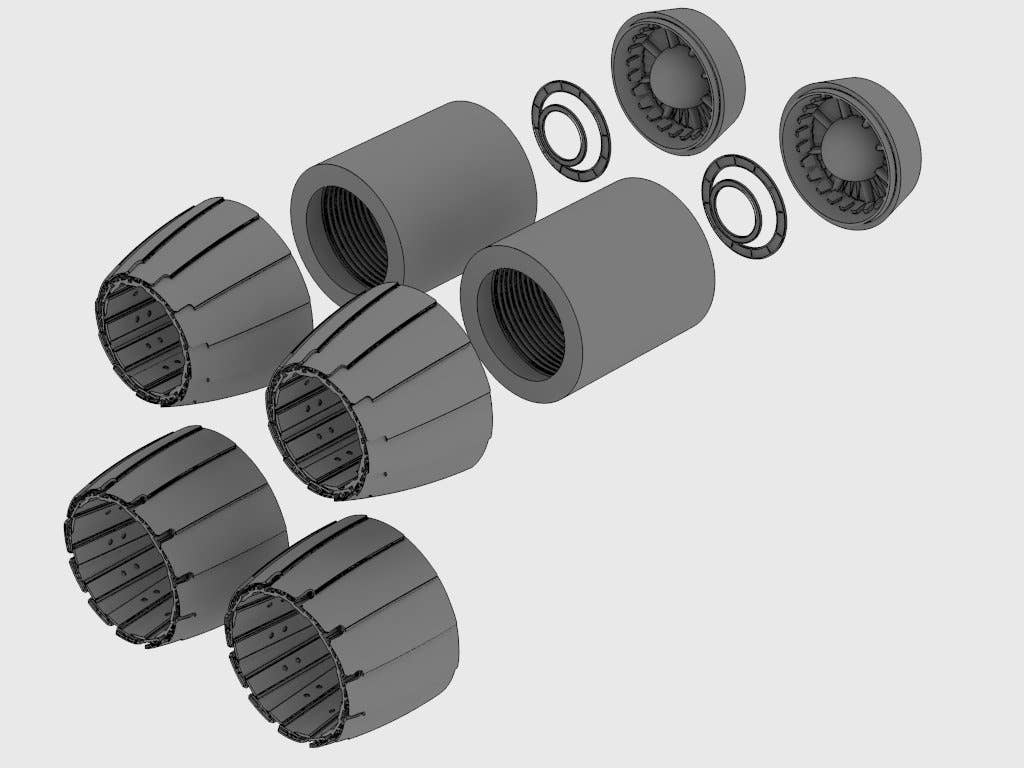 F/A-18 C/D GE F404 Engine Nozzles | HLJ.com