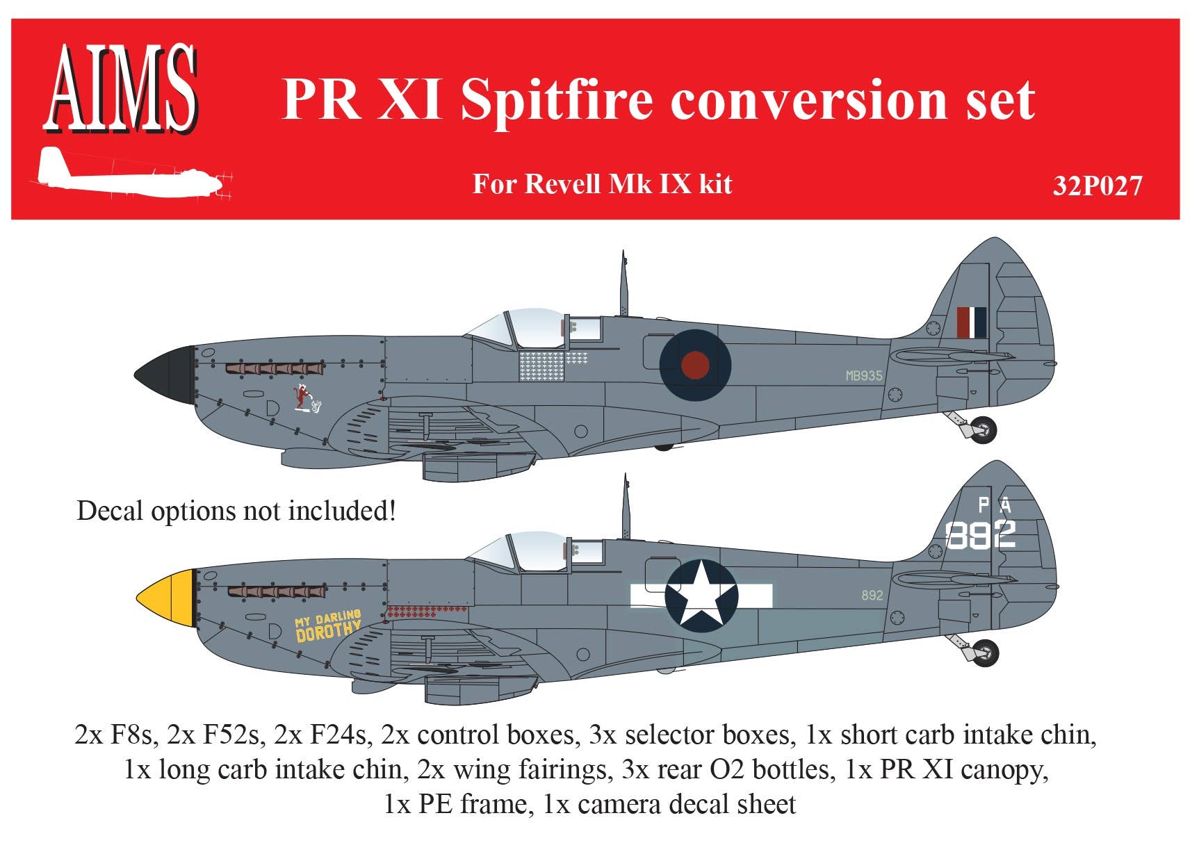 PR XI Spitfire conversion set | HLJ.com