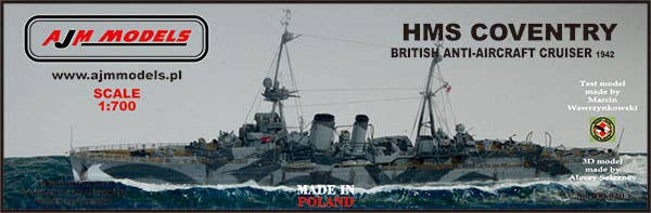 British C-class light Cruiser HMS Coventry 1942 | HLJ.com