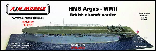 British Aircraft Carrier HMS Argus WW2 | HLJ.com