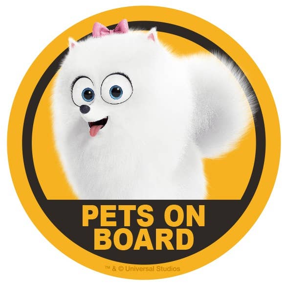The Secret Life of Pets: Die-Cut Sticker 8 Pets on Board:Gidget | HLJ.com