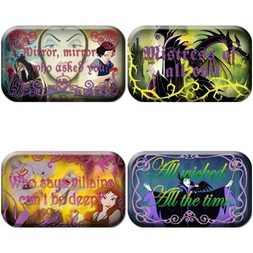 Disney Villains: Square Can Badge Collection: 1Box (12pcs) | HLJ.com