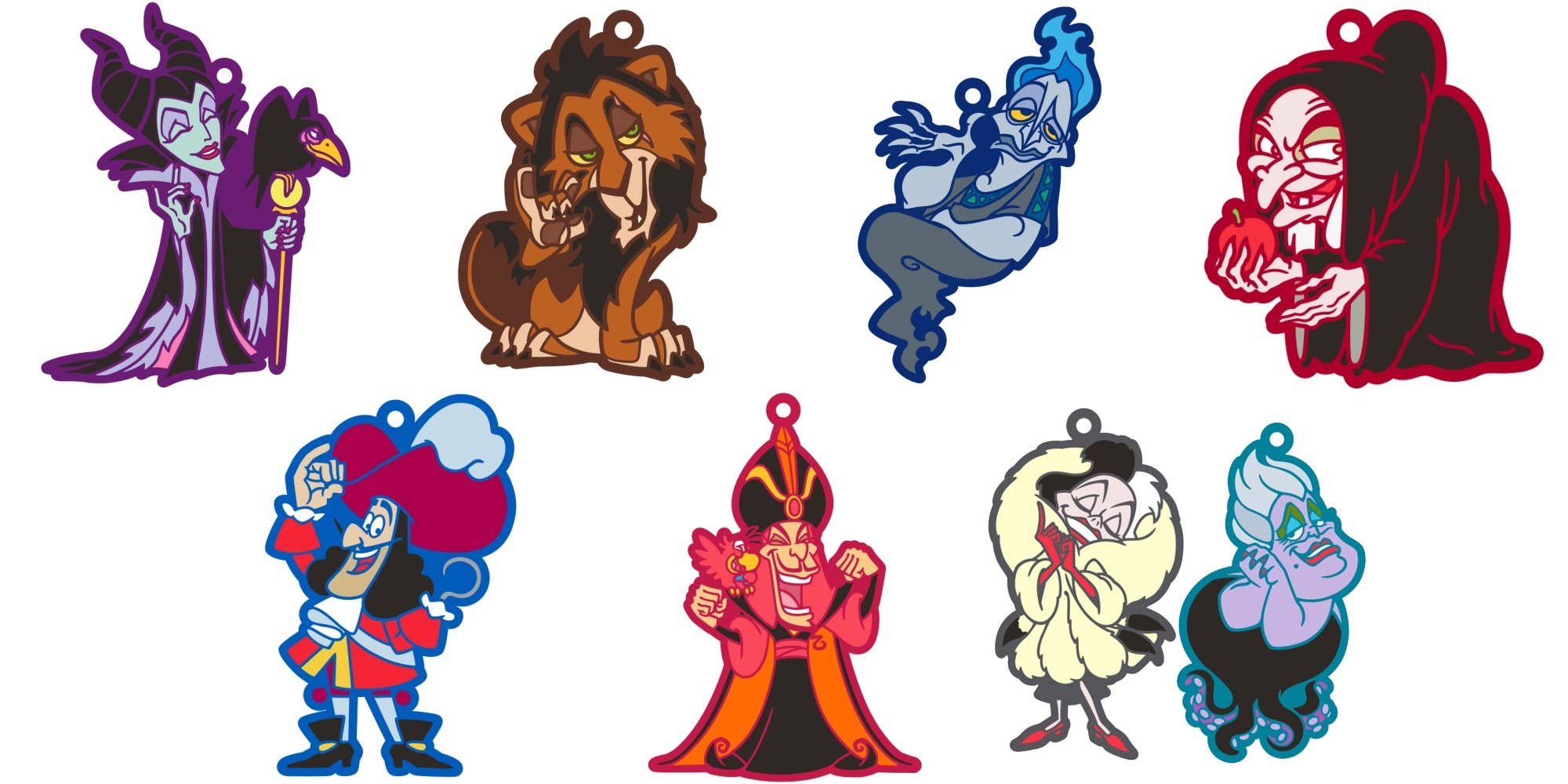 Disney Villains: Rubber Mascot: 1Box (8pcs) | HLJ.com