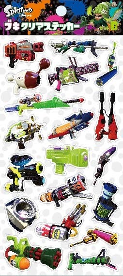 Splatoon: Weapon Clear Sticker B Set | HLJ.com