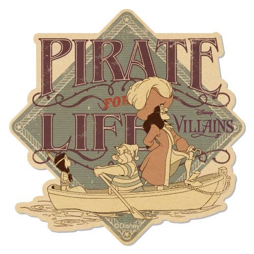 Disney Villains: Travel Sticker 18 - Captain Hook | HLJ.com