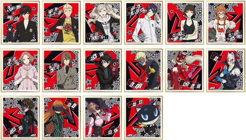 Persona 5 the Animation: Visual Shikishi Board Collection: 1Box (16pcs ...