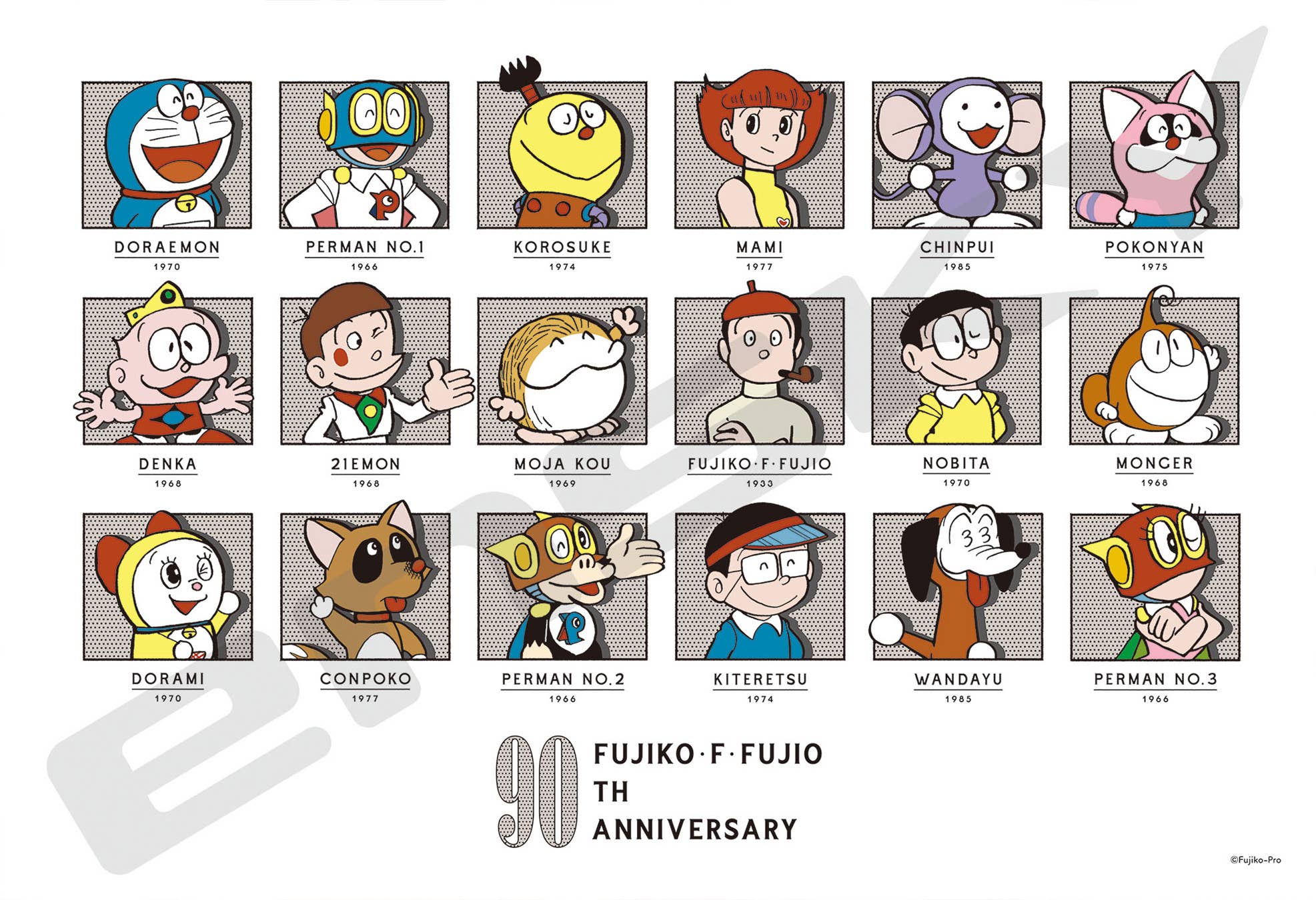 Jigsaw Puzzle Fujiko F Fujio 90th ANNIVERSARY: History 300pcs (No.300-3086: 380 x 260mm) | HLJ.com