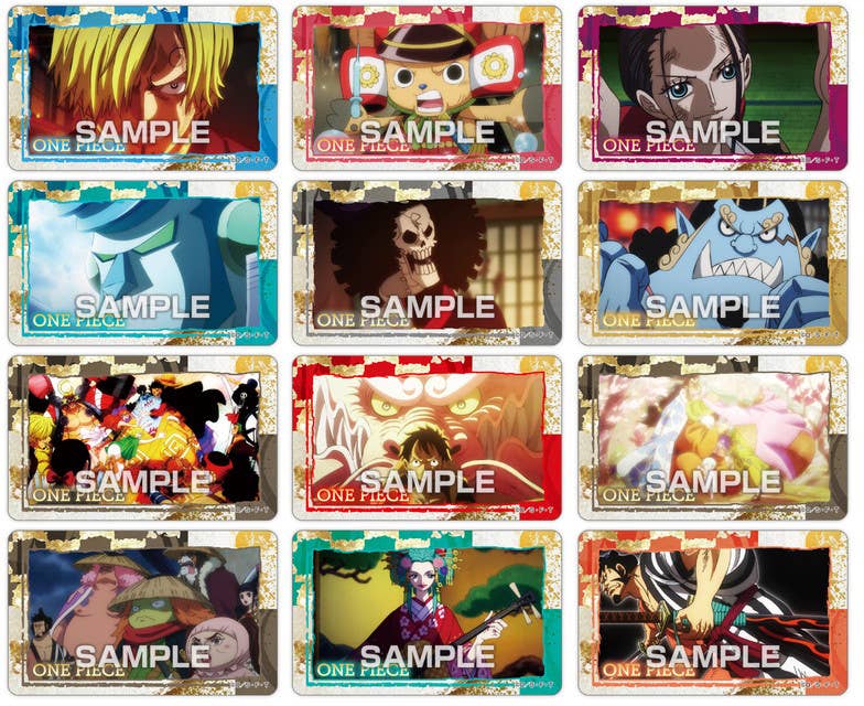One Piece: Decoration Sticker with Gum Wano Country Arc: 1Box (20pcs ...