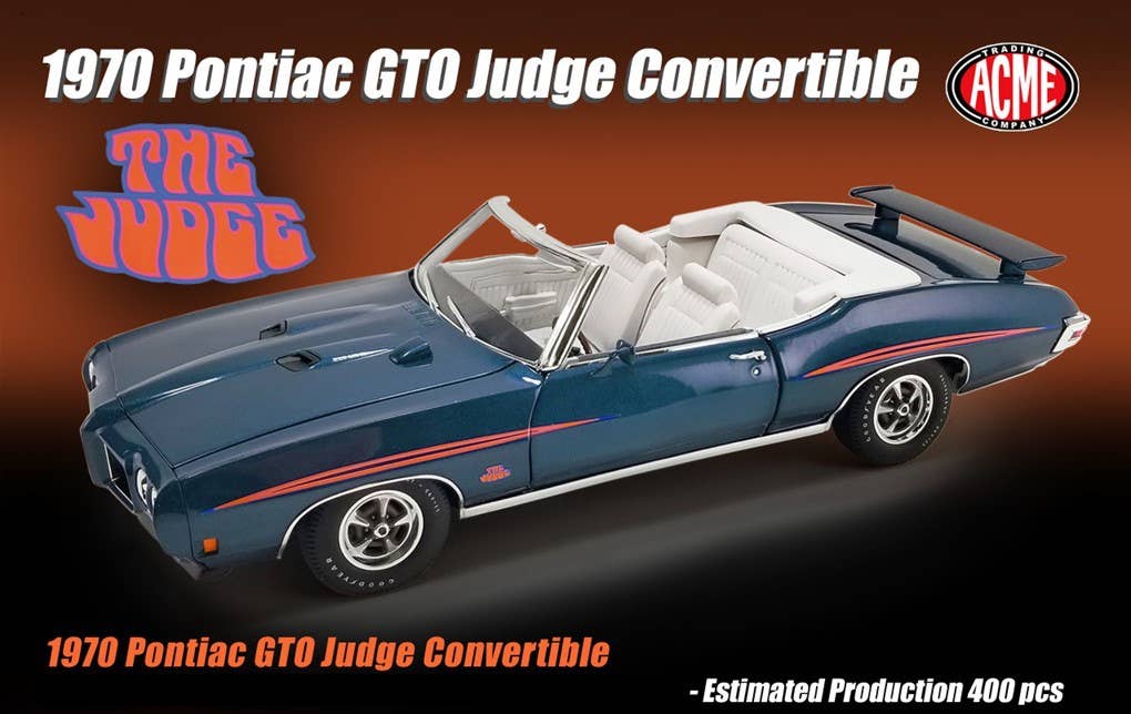 ACME - 1970 Pontic GTO Judge Convertible Atoll Blue | HLJ.com