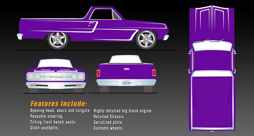 ACME 1965 El Camino SS Custom Cruisers- Custom Purple Metallic | HLJ.com