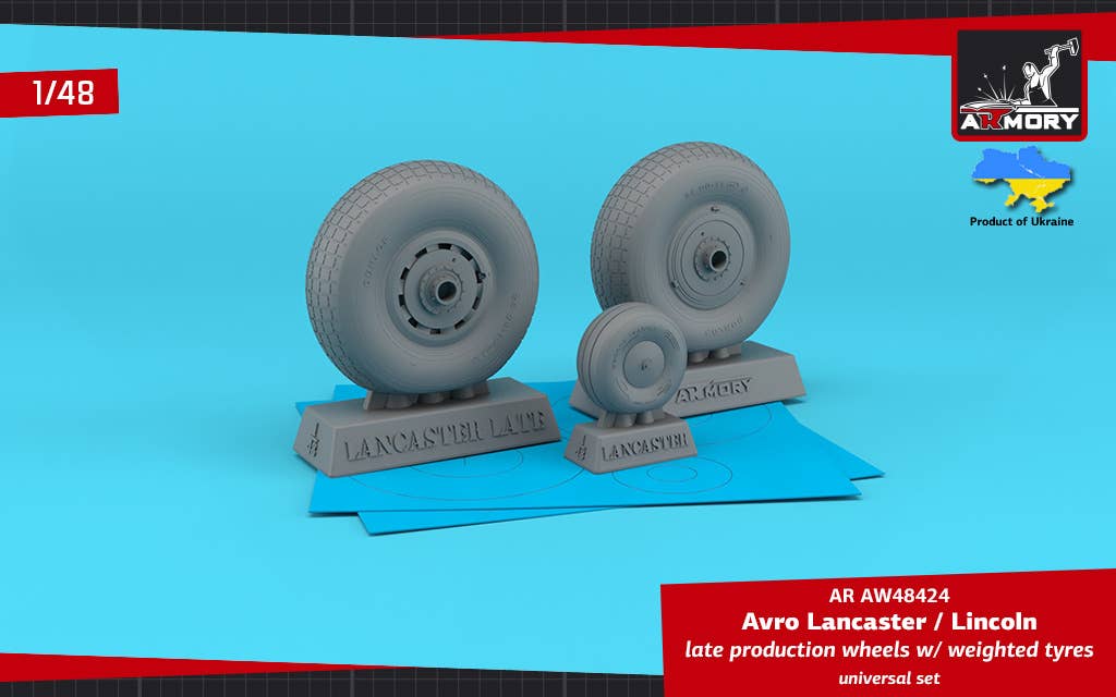 Avro Lancaster / Lincoln wheels late type w/ weighted tyres | HLJ.com