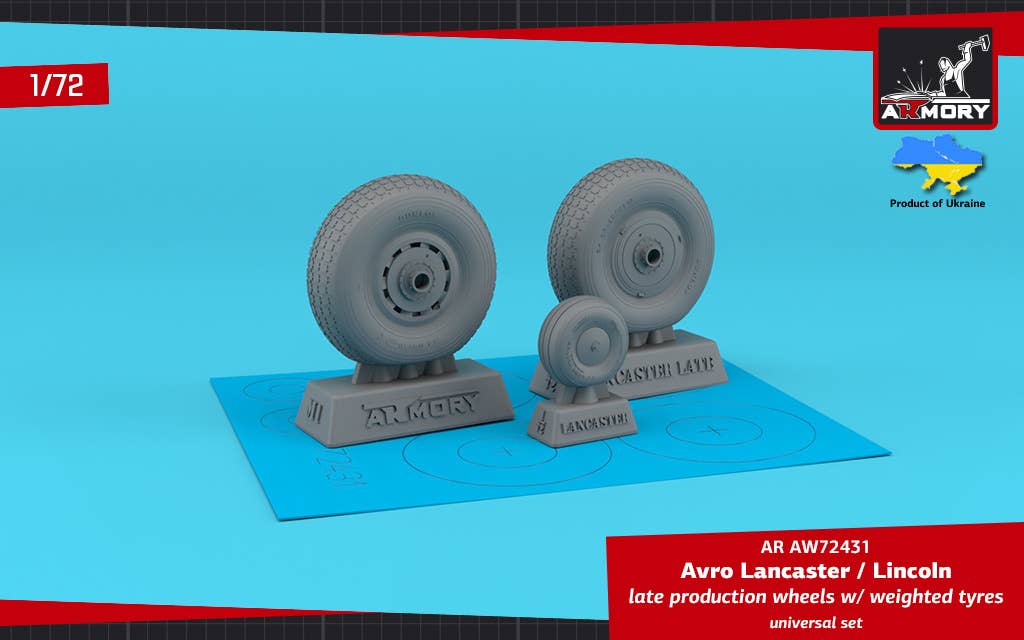Avro Lancaster / Lincoln wheels late type w/ weighted tyres | HLJ.com
