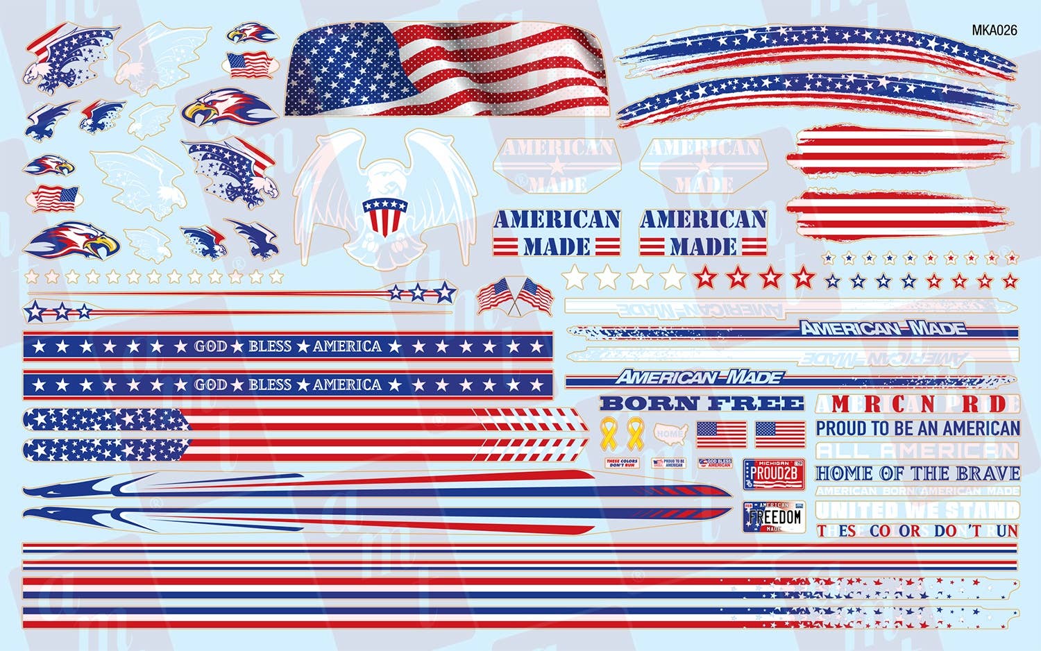 1/24&1/25 All American Graphics Custom Decals 1 | HLJ.com