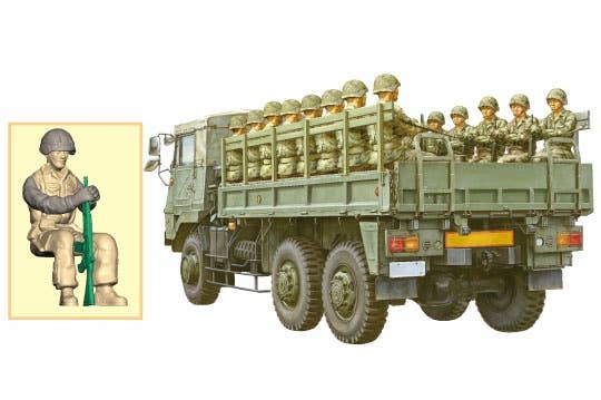JGSDF Type 73 Truck 3t Half w/Figures 20pcs | HLJ.com