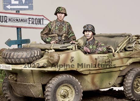 WW.II German Waffen-SS Schwimmwagen Boarding Soldier Set (Set of 2 ...