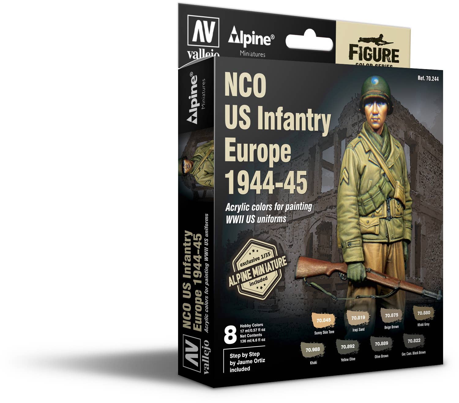 Figure Color Series WWII US Army NCO European Front 1944 - 45 | HLJ.com
