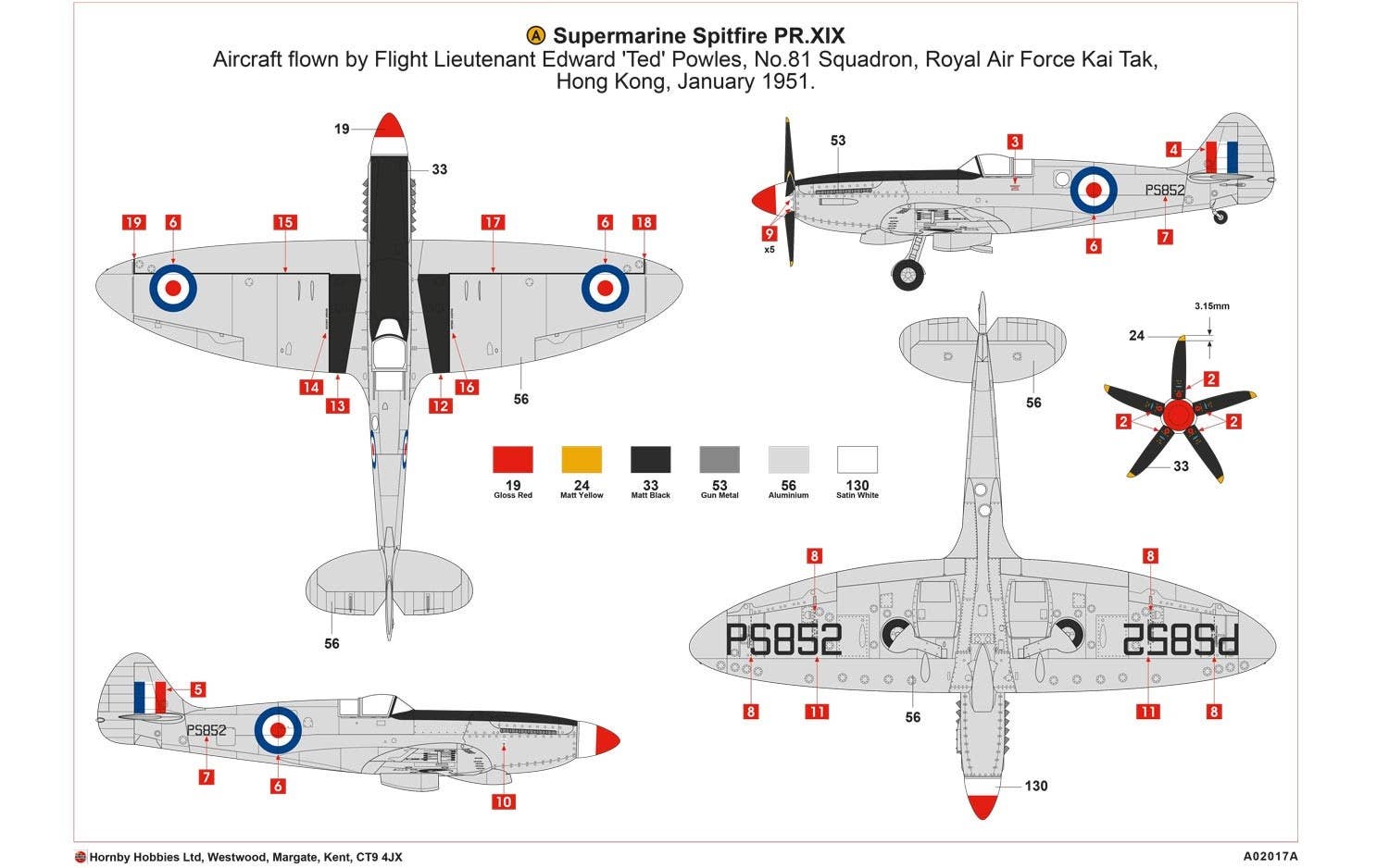 Supermarine Spitfire Pr.XIX | HLJ.com