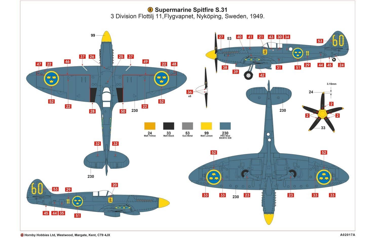Supermarine Spitfire Pr.XIX | HLJ.com