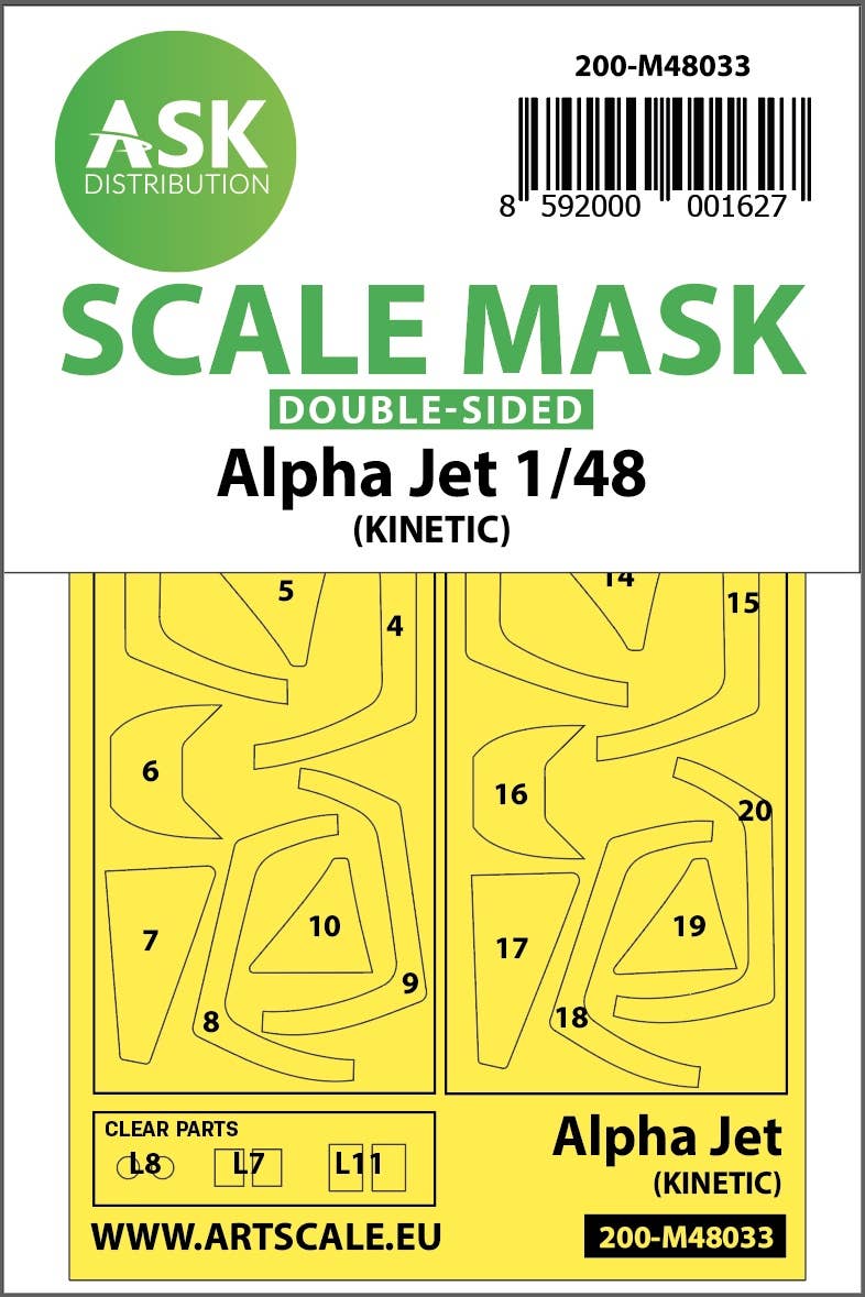 Alpha Jet double-sided painting mask for Kinetic | HLJ.com