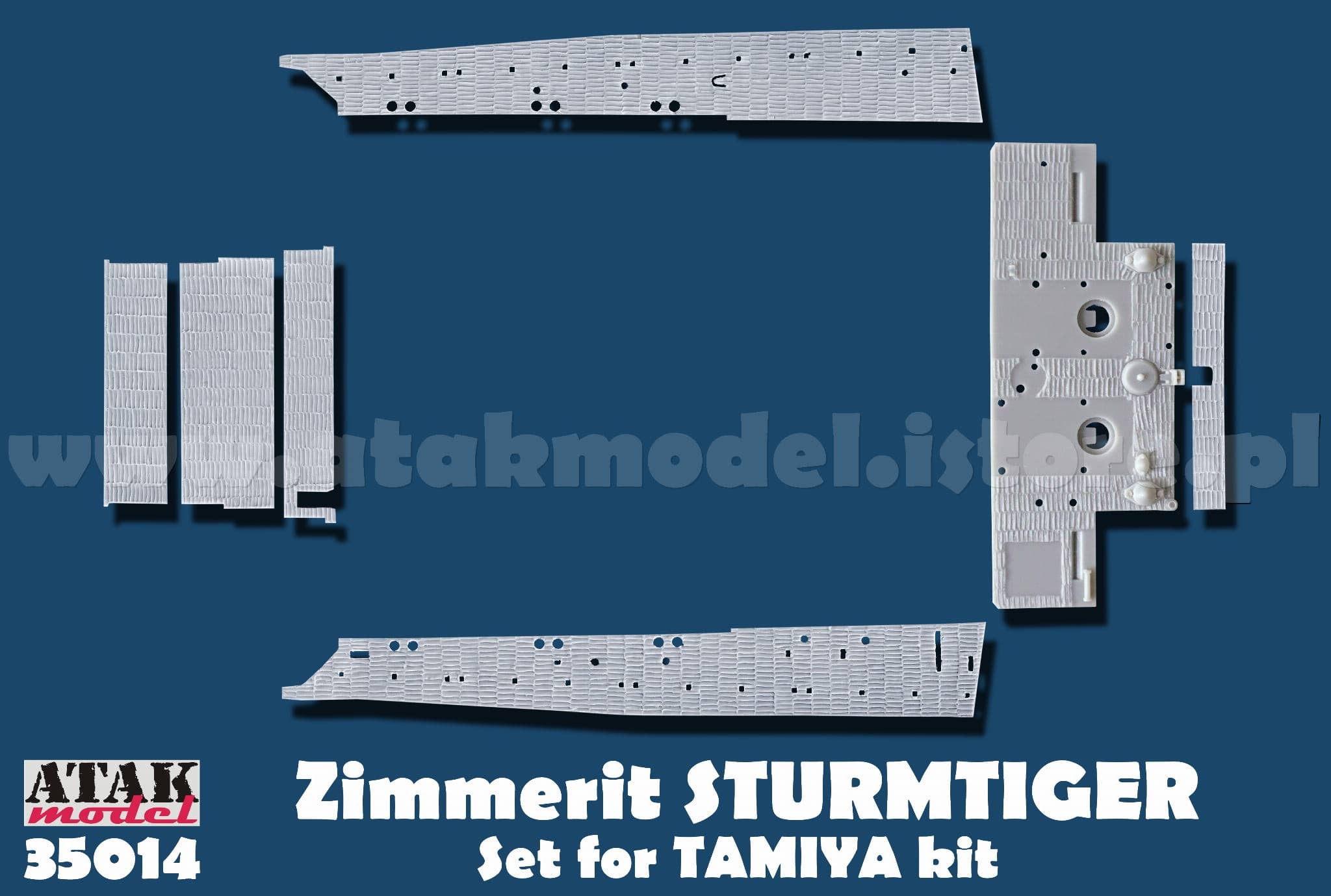 WWII Germany Zimmerit Set for 38cm Assault Mortar Storm Tiger (for ...