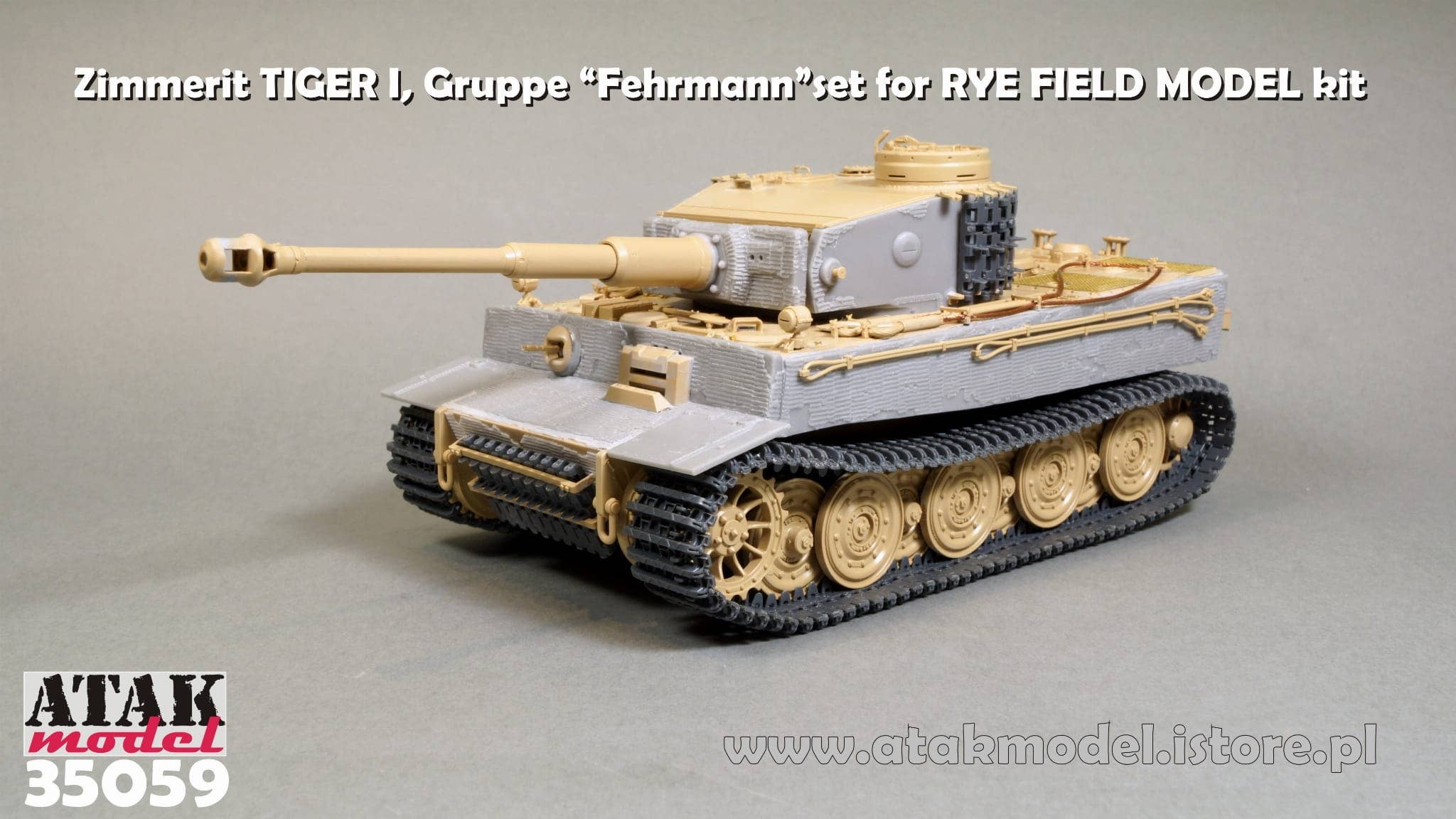 PZ.Kpfw.VI Ausf.VI Tiger I Gruppe "FEHRMANN" set for Rye Field Model RM ...