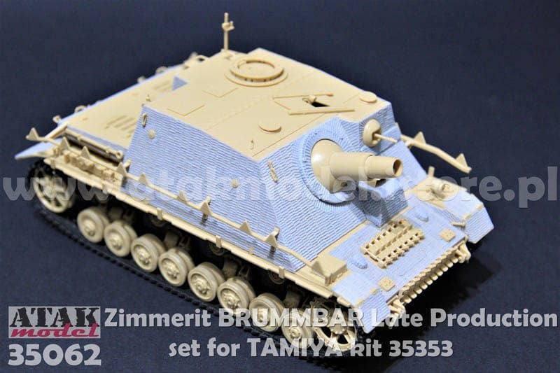 WWII Germany IV Assault Tank Blumbar Zimmerit Set for Late Type (for ...