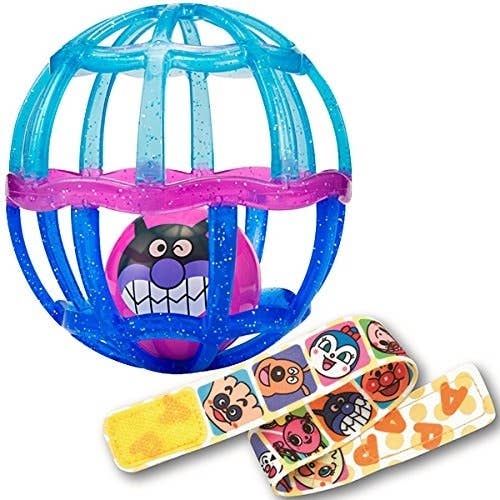 Anpanman: Shaka Shaka Ball with Strap Clear Blueberry | HLJ.com