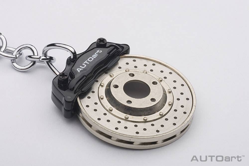 Racing Brake Disc Keychain (Black Caliper/Omega Shape) | HLJ.com