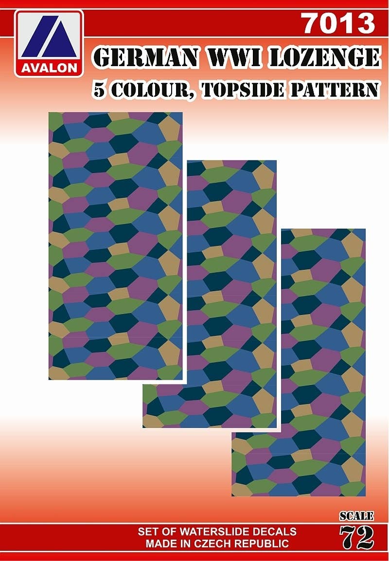 German WWI Lozenge, 5 Color, Topside Pattern | HLJ.com