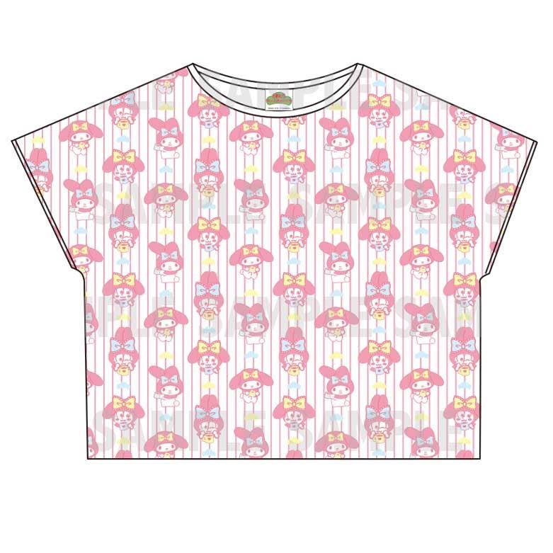 Osomatsu-san x Sanrio Characters: Repeat Pattern T-shirt Todomatsu ...
